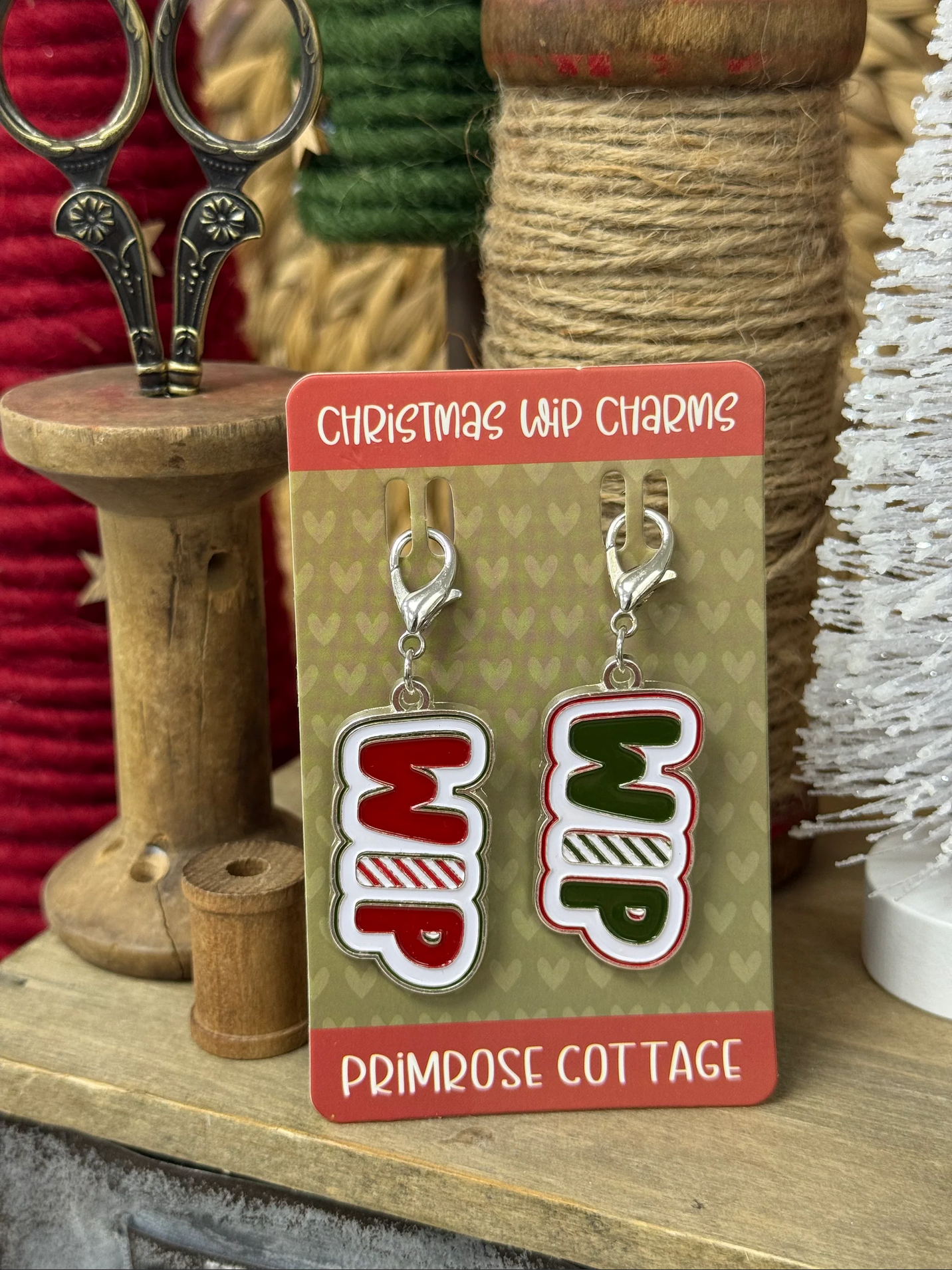 Christmas WIP Charms ~ Primrose Cottage – BellaRose Needleworks