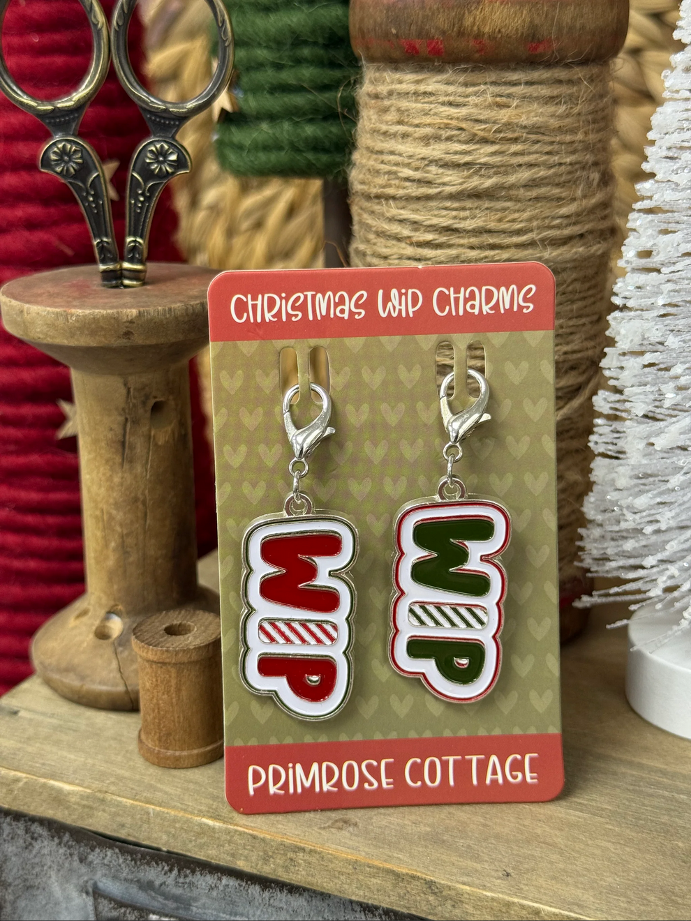 Christmas WIP Charms ~ Primrose Cottage – BellaRose Needleworks